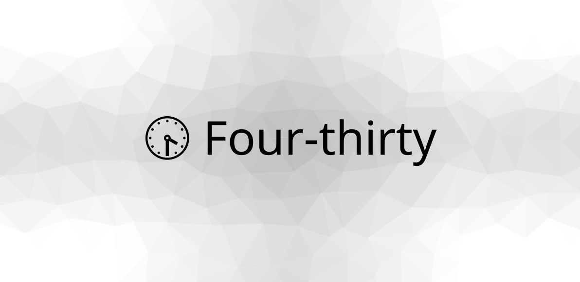 🕟 Four-thirty Emoji