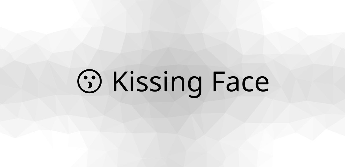 😗 Kissing Face Emoji