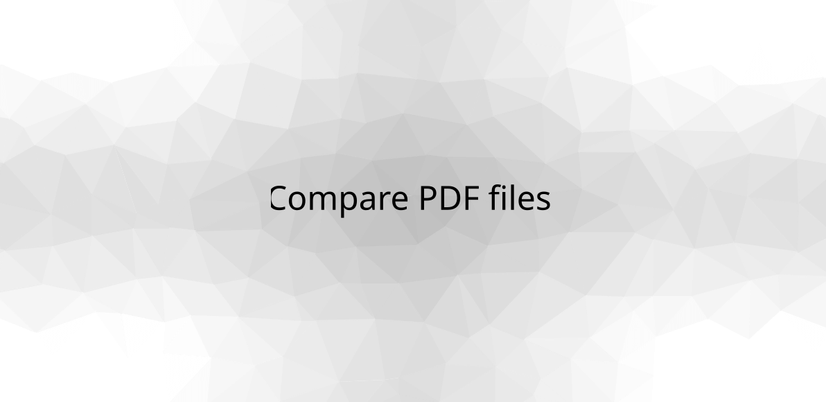 Compare PDF files & find Differences Online