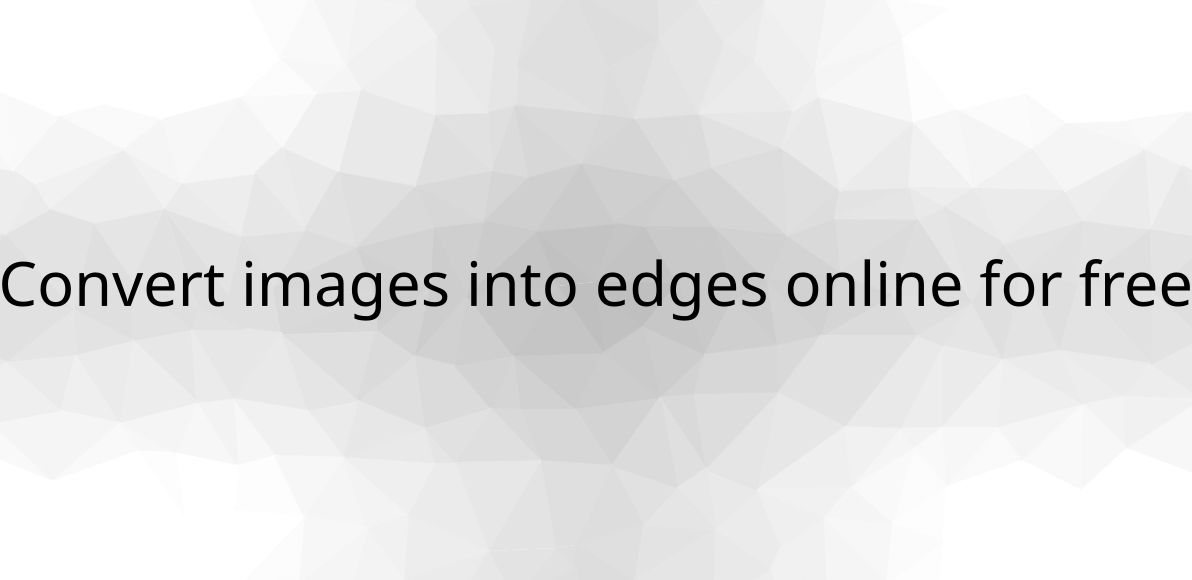Convert images into edges online for free