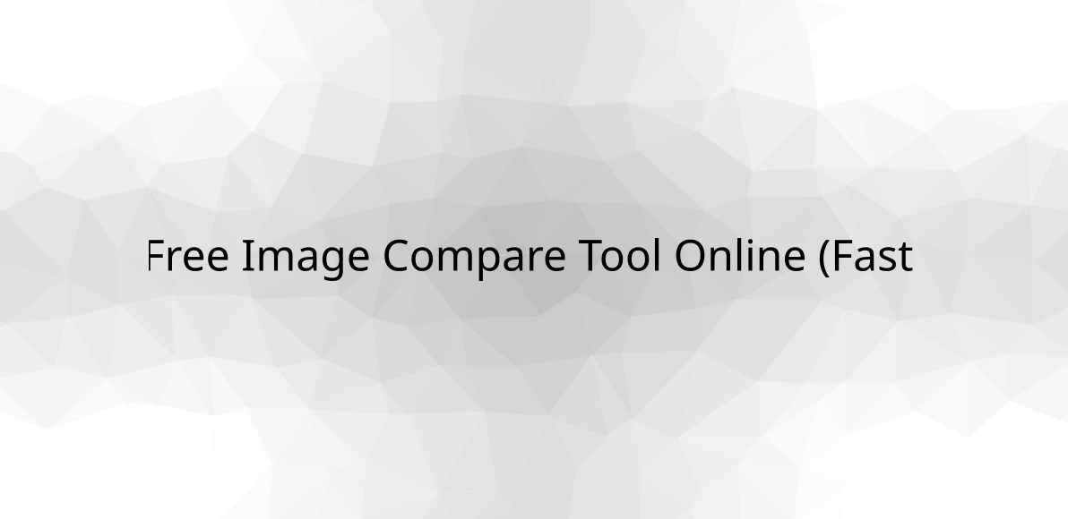 Free Image Compare Tool Online (Fast & Unlimited)